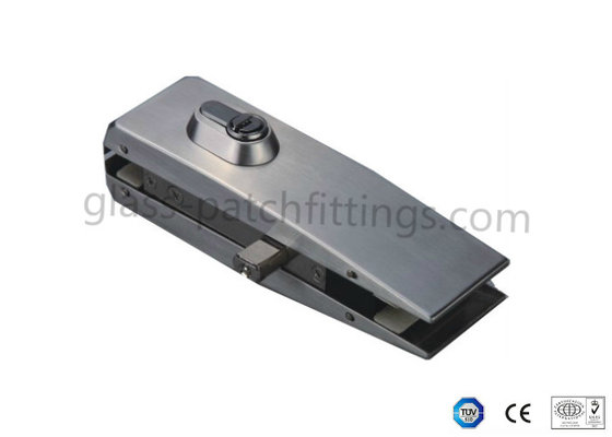 High Security Computer Keys Corner Patch Lock , Glass Door Accessories With Strike Plate