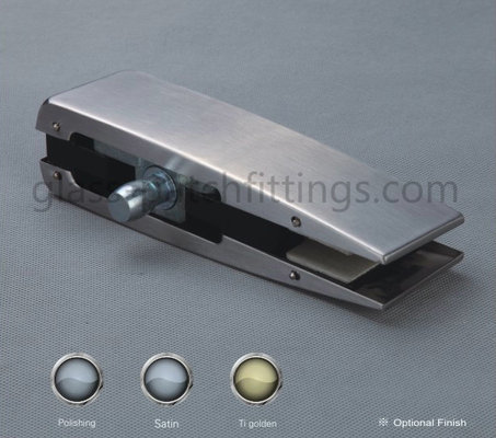 Wall Mounted Frameless Glass Door Patch Fittings Precision Notch Aluminium Alloy Body