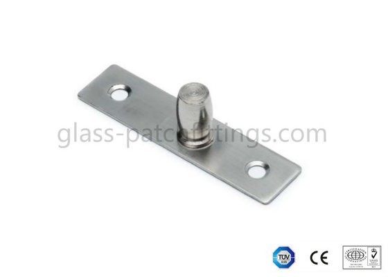 Wooden Door Top Frameless Glass Door Hardware Pivot With 2 Holes SSS Finish