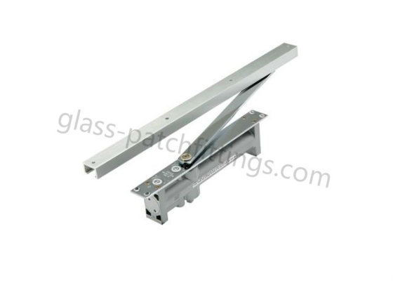 Silver Finish Spring Loaded Door Closer , Hold Open Door Closer Long Lifetime
