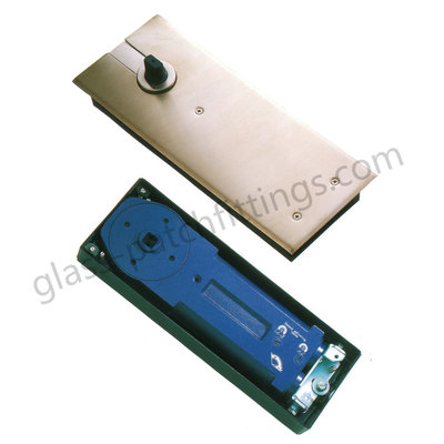 Double Cylinder Floor Spring Hinge Iron Casting Material With Hold Open Function