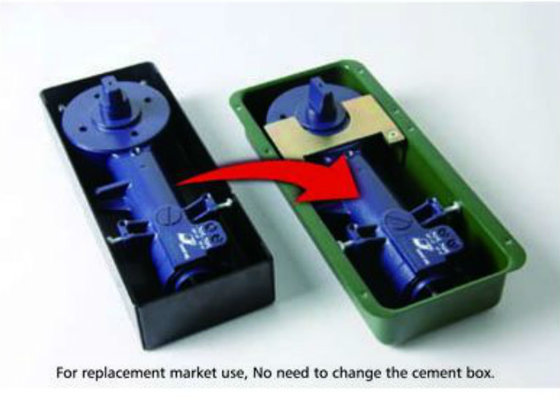 Adjustable Glass Door Floor Hinges 120° Open Angle Without Changing Cement Box