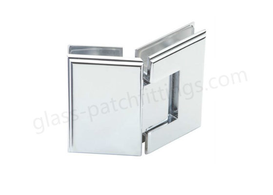 Brass Glass To Glass Hinges 135 Degree Bearing Weight 50kg Exquisite Polishing Process
