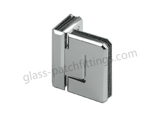 Heavy Duty SS Glass Connector Hardware , Frameless Door Hinges Fade Resistant