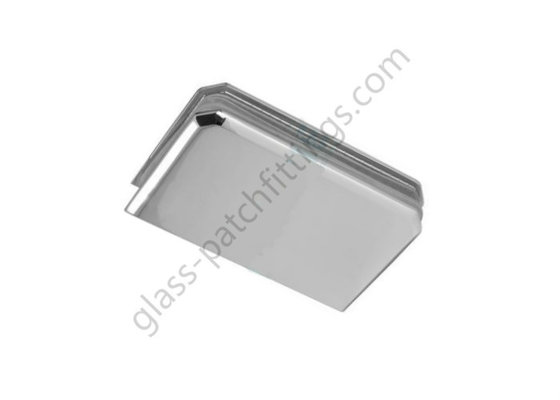 45kg Load Bearing Shower Door Hinges , Patch Fittings For Glass Doors Mirror Finish