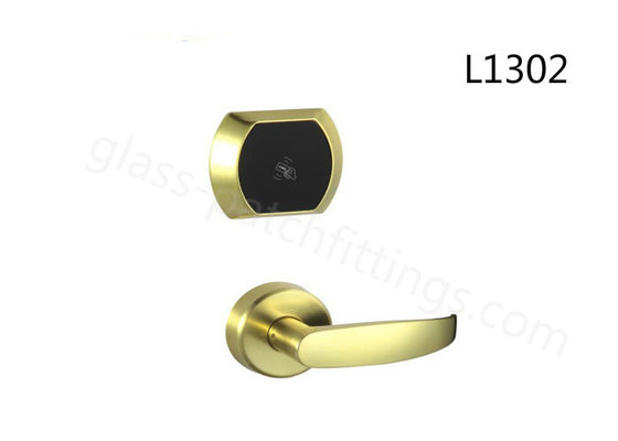 Golden Color Hotel Room Security Door Locks Static Current <18uA Long Service Life