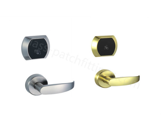 Golden Color Hotel Room Security Door Locks Static Current <18uA Long Service Life