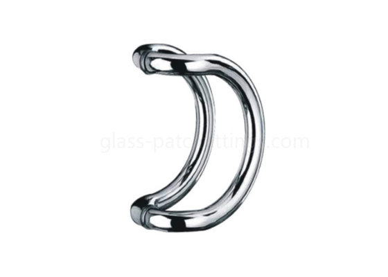 Semi Circle Shaped Glass Door Pull Handles Utilizing In 8 - 12mm Wooden Door