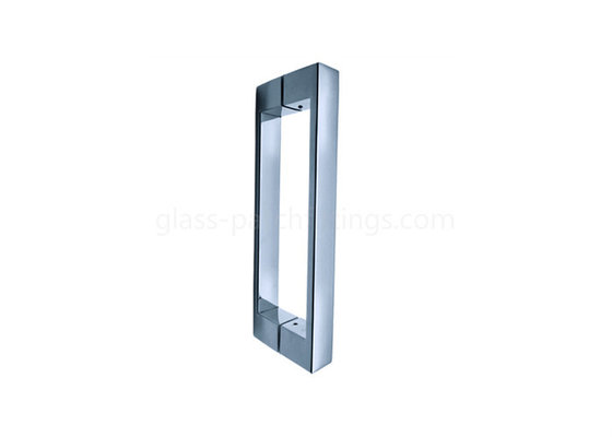 Square Tube Push Pull Door Handles , Shower Door Handles SGS Certificated