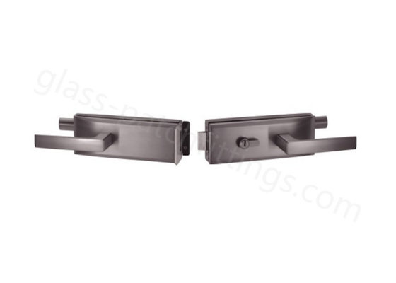 Square Shape Glass Door Lock Customized Designs For 8 - 12mm Door Thickness