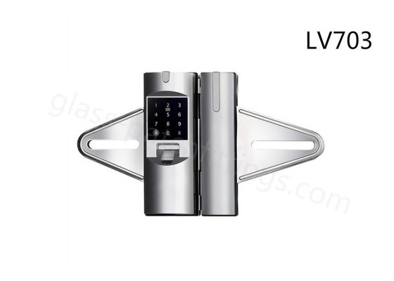 Touch Screen Smart Glass Door Lock Silver Color 4PCS AA Battery Power Supply