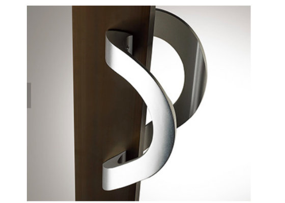 Modern Design Bathroom Door Handles C Type Eco Friendly Aluminum Materials