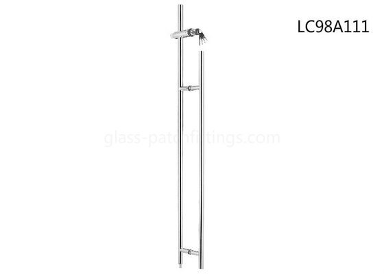 High Quality Sliding Glass Key Locks Stainless Steel Pull Door Handle With Lock Simply Install