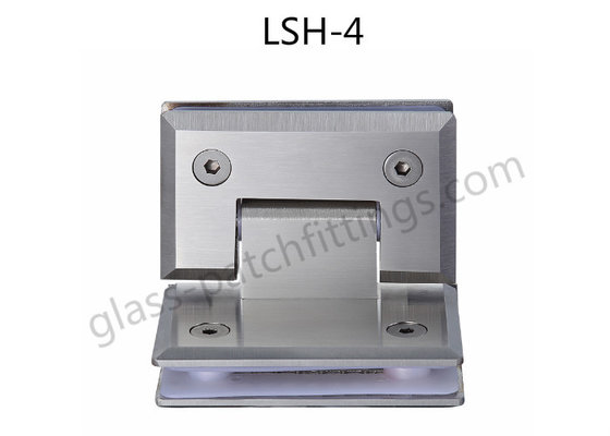 Heavy Duty SS Glass Connector Hardware , Frameless Door Hinges Fade Resistant