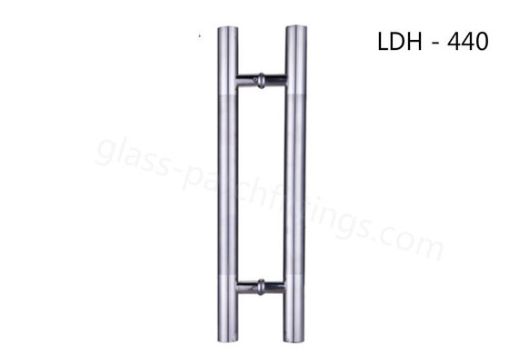 304 201 SS Glass Door Handles Abrasion Resistance For Office / Bathroom