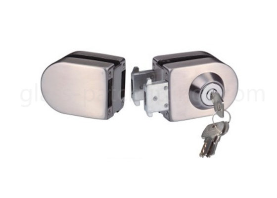 Tempered Aluminum Glass Door Lock Exquisite Craft 10mm - 12mm Glass Swing Sliding