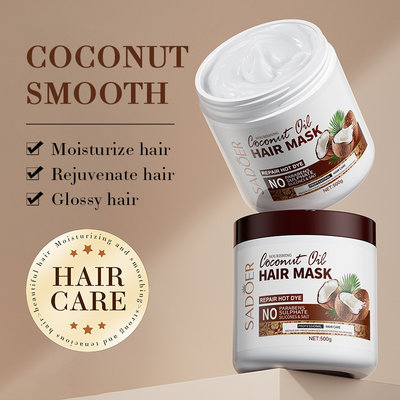 SADEOR Dandruff Coconut Oil Hair Mask Professional Care 500ml