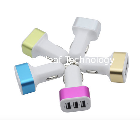 Shenzhen factory supply Aluminium frame 3 USB car charger phone tablet chargers