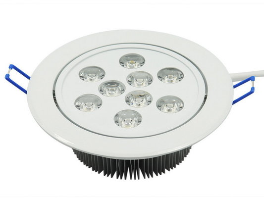 High Power LED Downlight 9W LED Recessed Ceiling Light Fixtures Ra75 120°