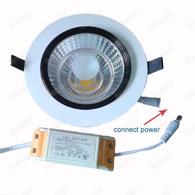 COB LED  Recessed Downlight 20W 30W Adjustable Angle For Lotte Shop Brightness Lamp