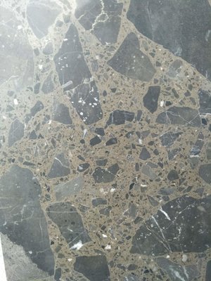 Maron Emperador Dark Quartz Stone Tiles Recyclable Feature Eco - Friendly