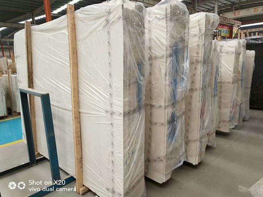 Honed Home Marble Stone Tile / White And Grey Marble Floor Tiles