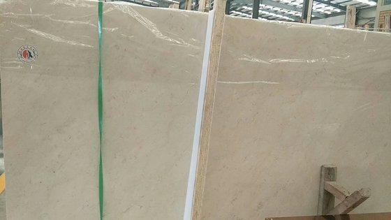 Crema Marfil Marble Slab Countertops , Carrara Marble Bathroom Countertop