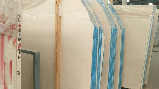 Seamless Honed Marble Slab Countertops , White Marble Kitchen Worktop