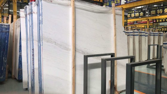 White Marble Bathroom Countertops Low Radiation Stone Material
