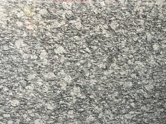 Spary White Polished Granite Floor Tiles Fashionable Appearance