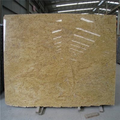 Unique Gold Lazy Granite Kitchen Countertop Surface Polished Design