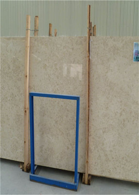Beige Natural Marble Flooring For Dry Wall Project CE Certification