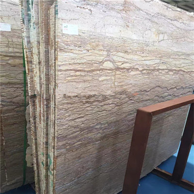 French River Golden Marble Stone Slab / Natural Stone Marble Eco - Friendly