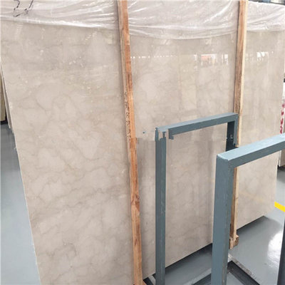 Cream Antique Marble Slabs Customized Size Surface Polished Design