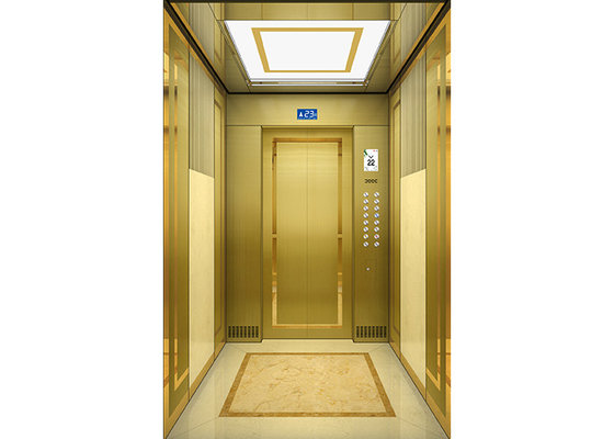 ISO9001 machine room less lift , machineless elevator Improved load capacity