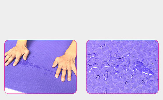 TPE High Density Gym Yoga Mat Waterproof 6mm Thickness 183 * 61 * 0.6cm Size