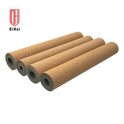 Cork Surface Anti Skid Gym Yoga Mat No Smell Indoor / Outdoor Use Portable