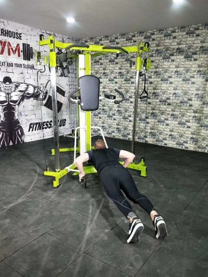 Mens Sports Direct Gym Equipment , Rectangular Tube Gym Trainer Machine
