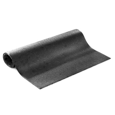 PVC + Rubber Gym Yoga Equipment Black 900 * 200CM Running Machine Mat