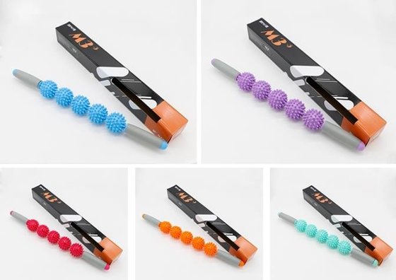 Rich Color Massage Roller Ball Stick , Blood Circulation Foam Body Roller