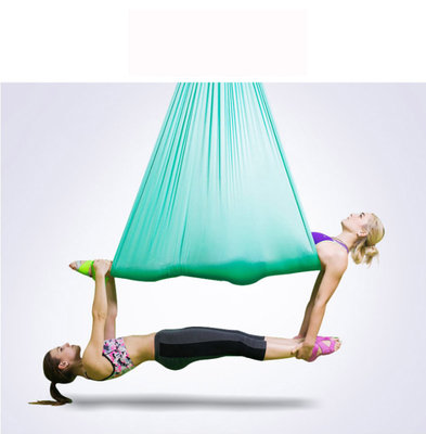 Premium Silk Fabric Yoga Hammock Kit 280mm Width With Steel Climbing Buckle