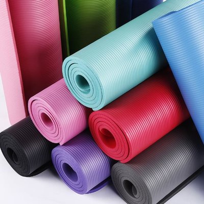 Colorful 5mm Rubber Yoga Mat , Fitness Custom Thick Exercise Mat Eco Friendly