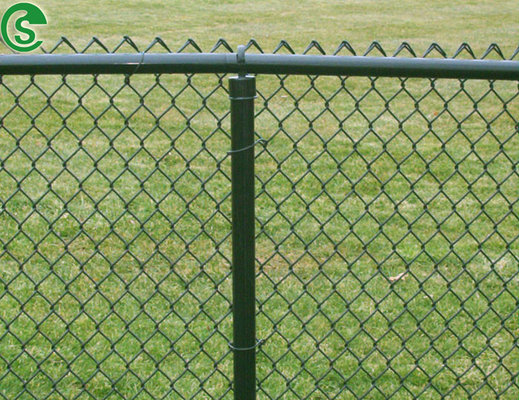 hot dipped galvanized cyclone mesh fencing PVC coated chain link fence