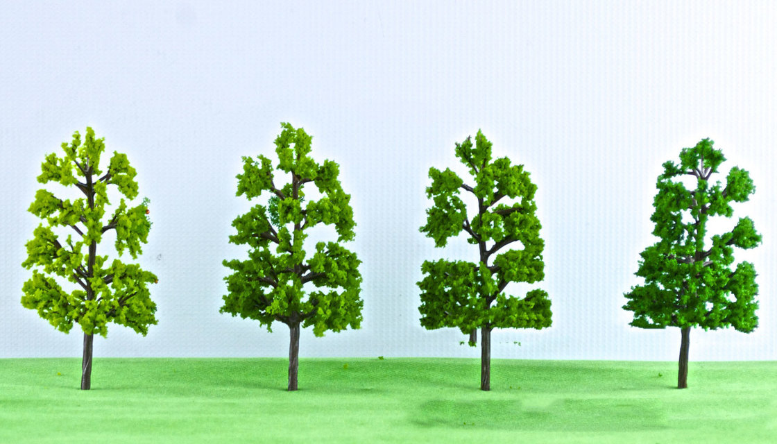Building model material crafts decoration material tree model. Ficus tree model materials
