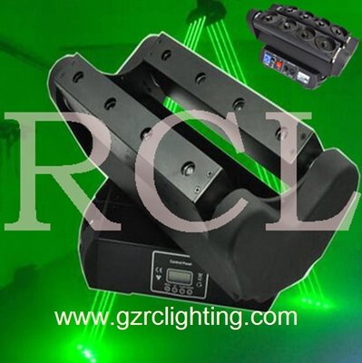 8 Heads Green Beam Moving Head Spider Laser Lights