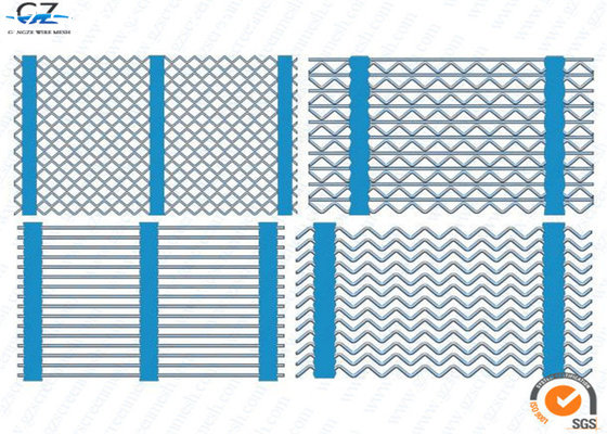 hooked edge screen cloth of 65Mn high carbon steel metal sheet for screening and crushing wear parts supplier