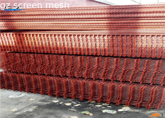 red color woven wire screen with size of 2000x3000mm for Saudi Arabia high quality 65 Mn lower price supplier
