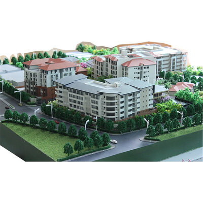3d architectural scale building house models with led lighting