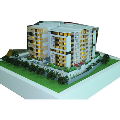 Led 3d Physical building house model for townhouse marketing