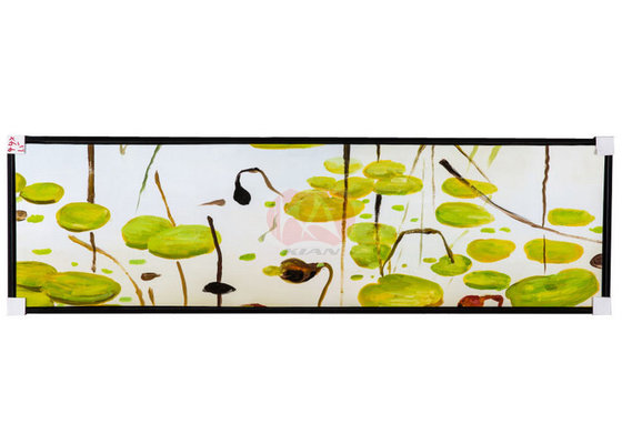 Living Room Framed Hand Painted Customized Oil Paintings of flower group
